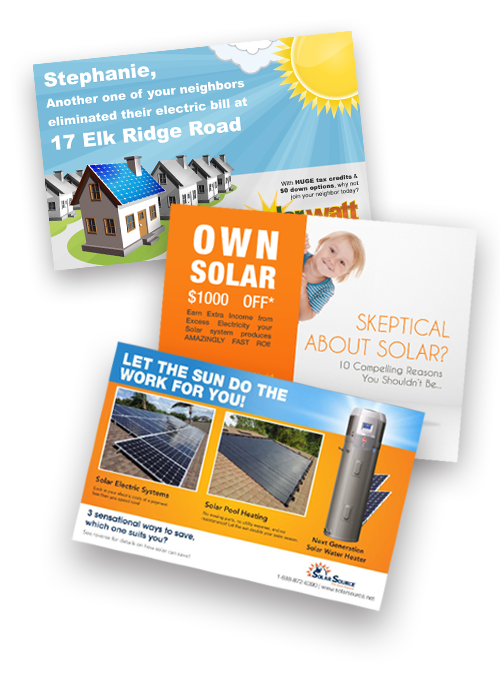Solar Postcards | Reach Customers Fast | Opportunity Knocks Postcard ...